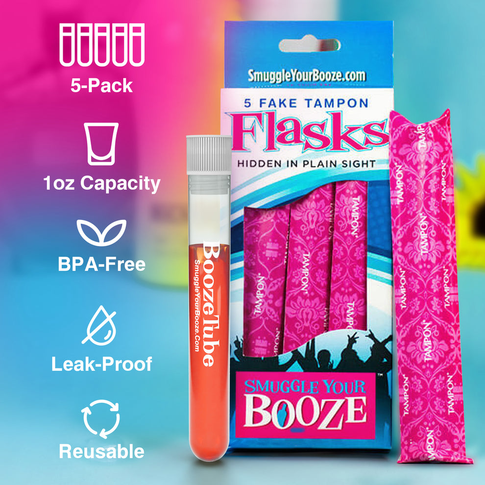 Discreet Alcohol Tampon Flask - Smuggle Your Booze