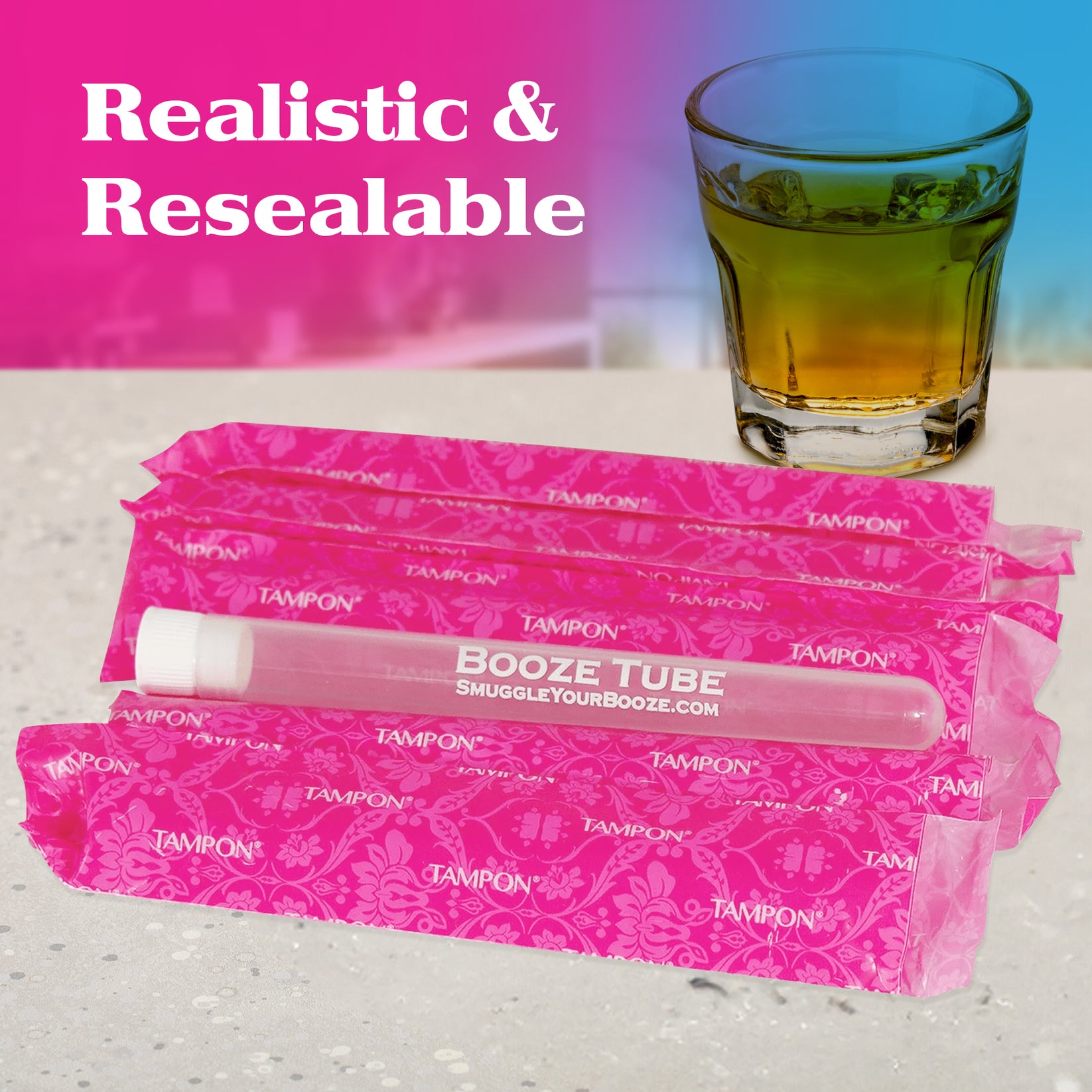 Discreet Alcohol Tampon Flask - Smuggle Your Booze